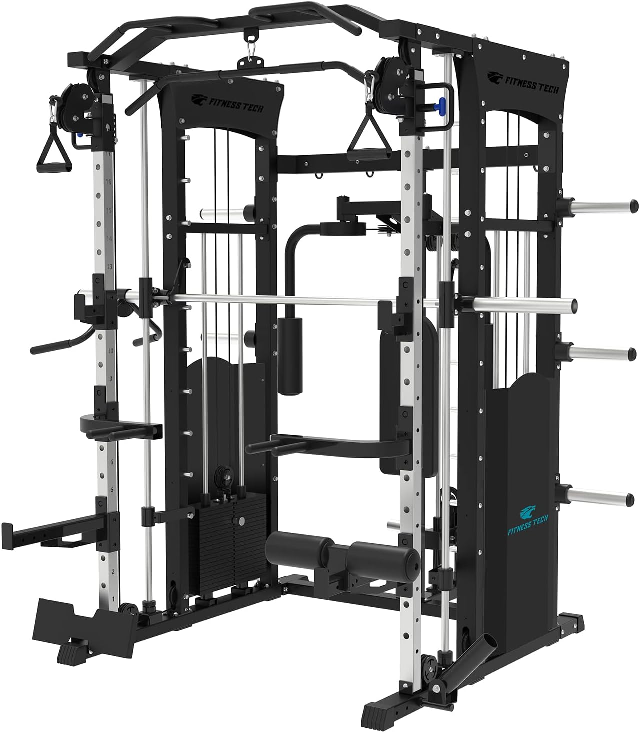 Fitness Tech - Máquina Musculación Multipower - Smith Machine F28 Pro - Entrenamiento Completo ...