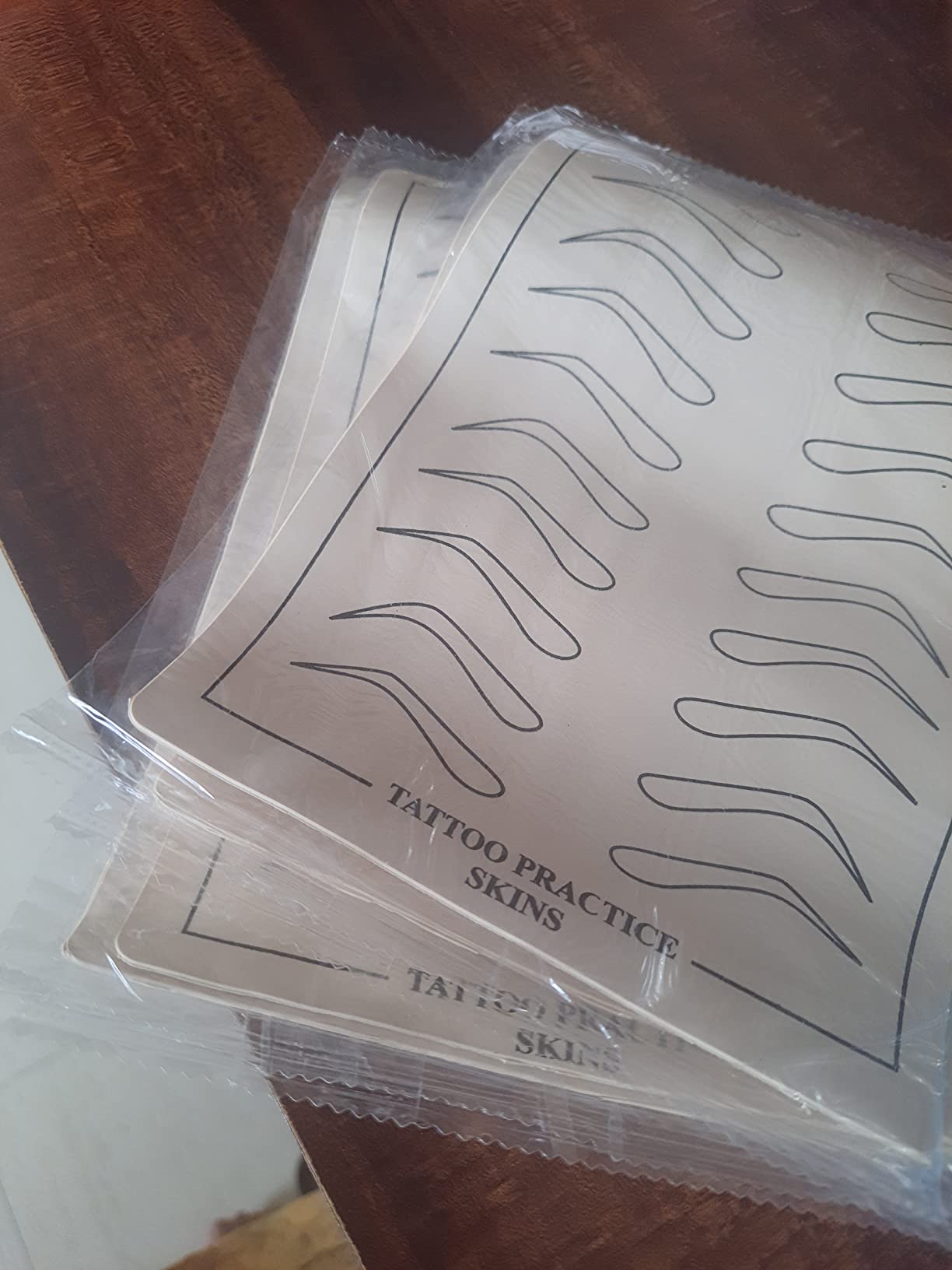 Microblading Practice Skin for Eyebrow, Pre-Sharped No ink Needed ...