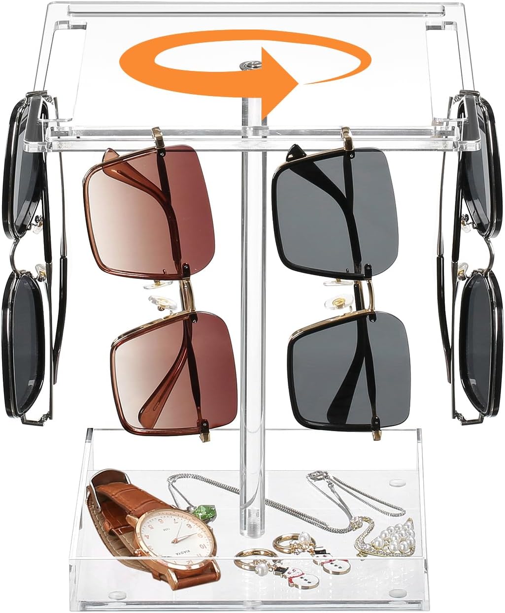 Amazon.com: Ripeng 8 Pcs 3 Tier Acrylic Eyeglasses Sunglasses Rack ...