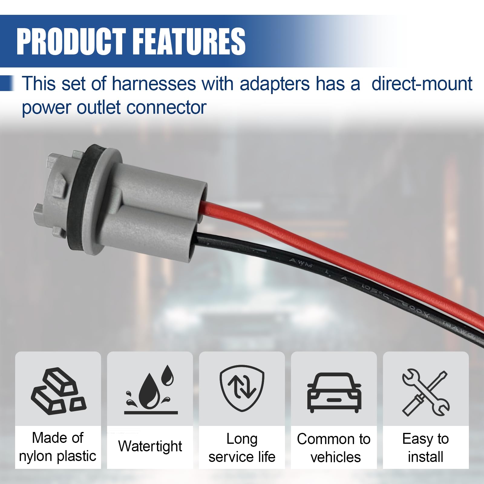 Snapklik.com : UHANBUT T15 Bulb Socket Pigtail Wiring Harness Adapter ...