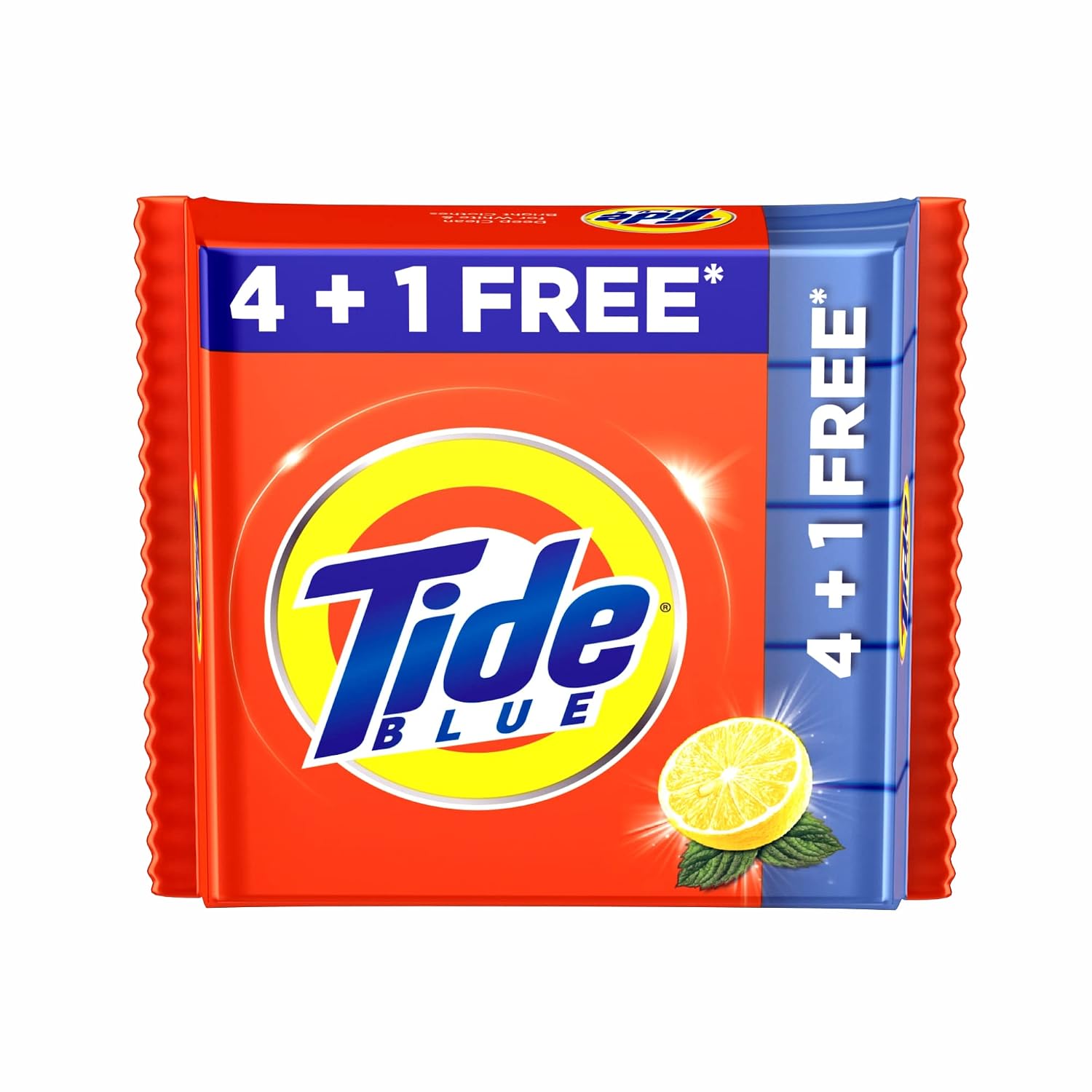 Tide Blue Detergent Bar Soap, Value Pack 200 Gms X 5 - Jhattse