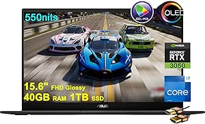 Amazon.com: Asus Creator Laptop Q 15.6" FHD OLED Glossy 550nits 100% ...
