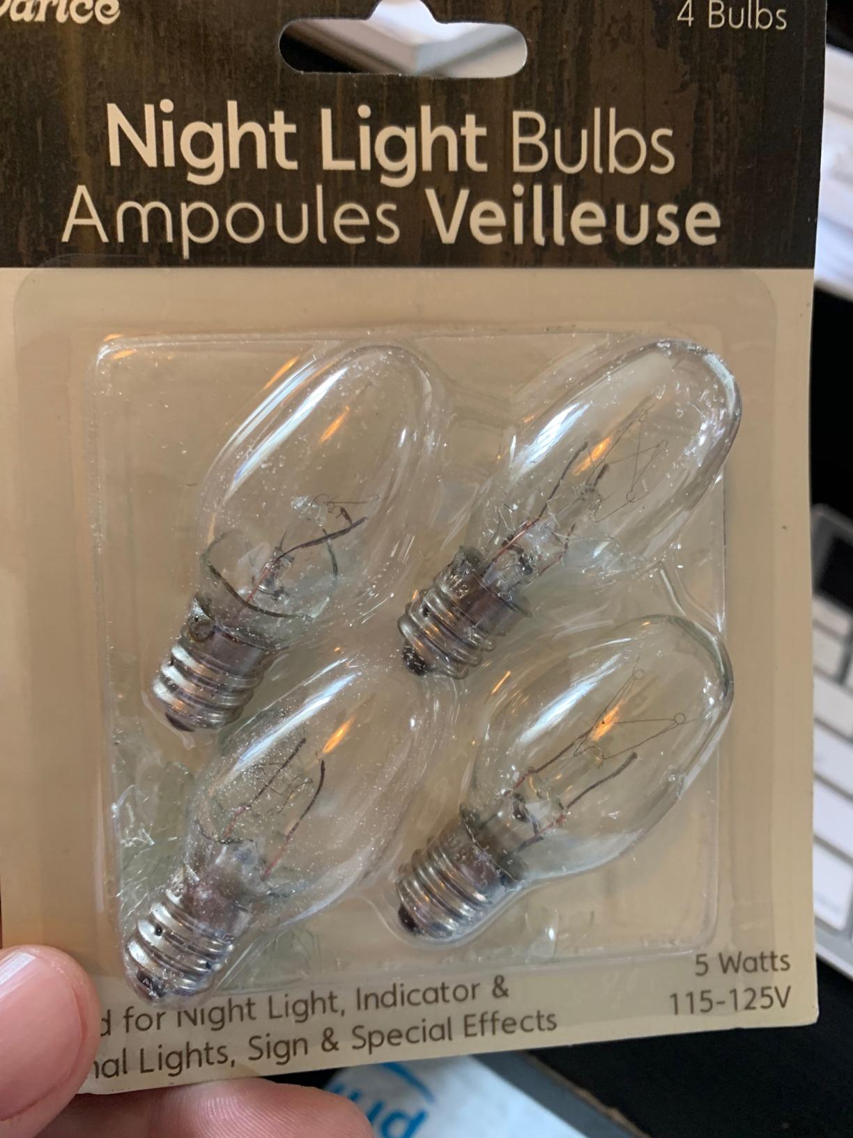 Amazon.com: Darice 6201-09, 4-Piece Nite Lite Bulbs, 5-Watt : Tools ...