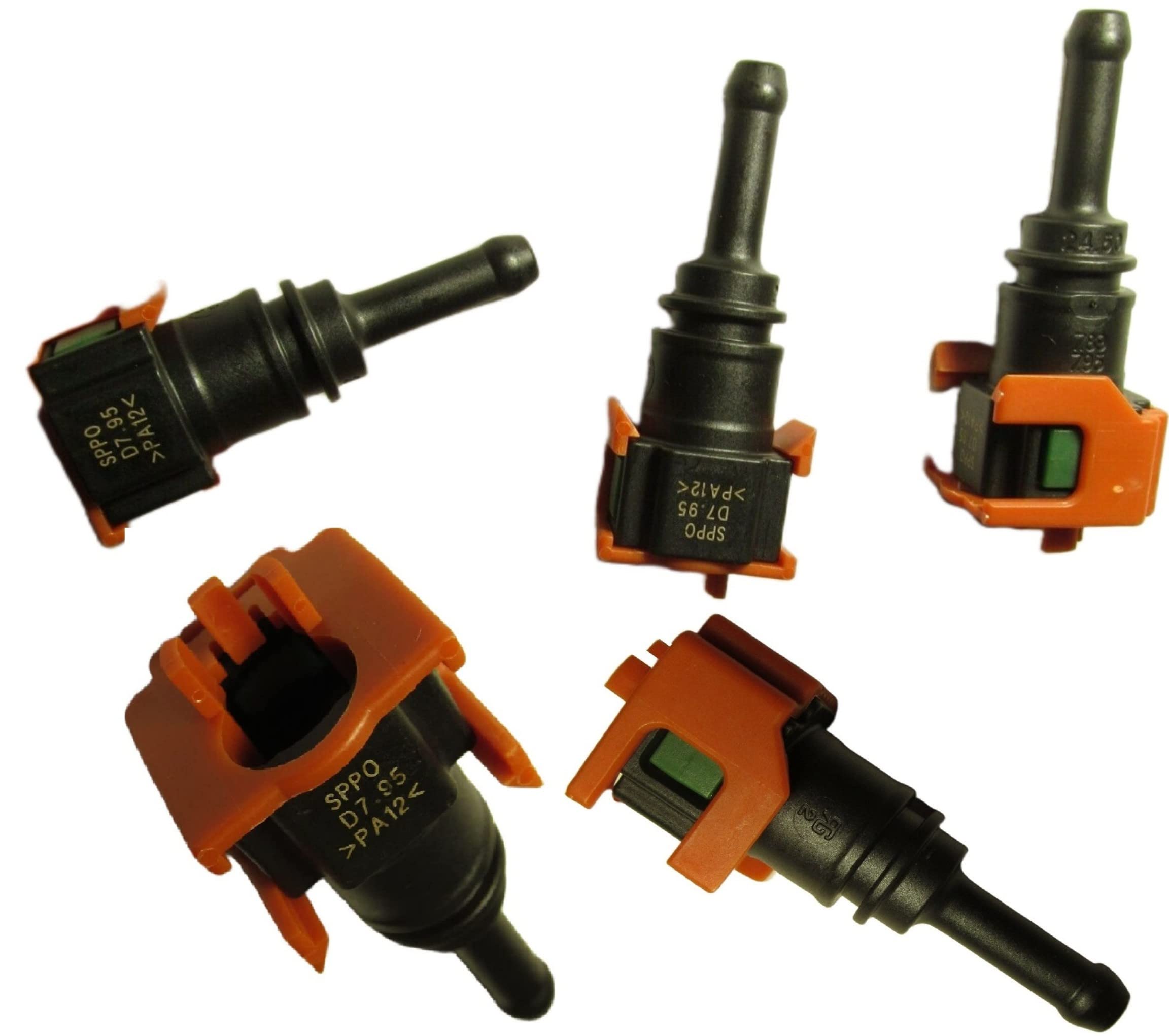 Amazon.com: (5 Pcs) D7.89 7.89/7.95 Straight Nylon Fuel Line Hose Quick ...