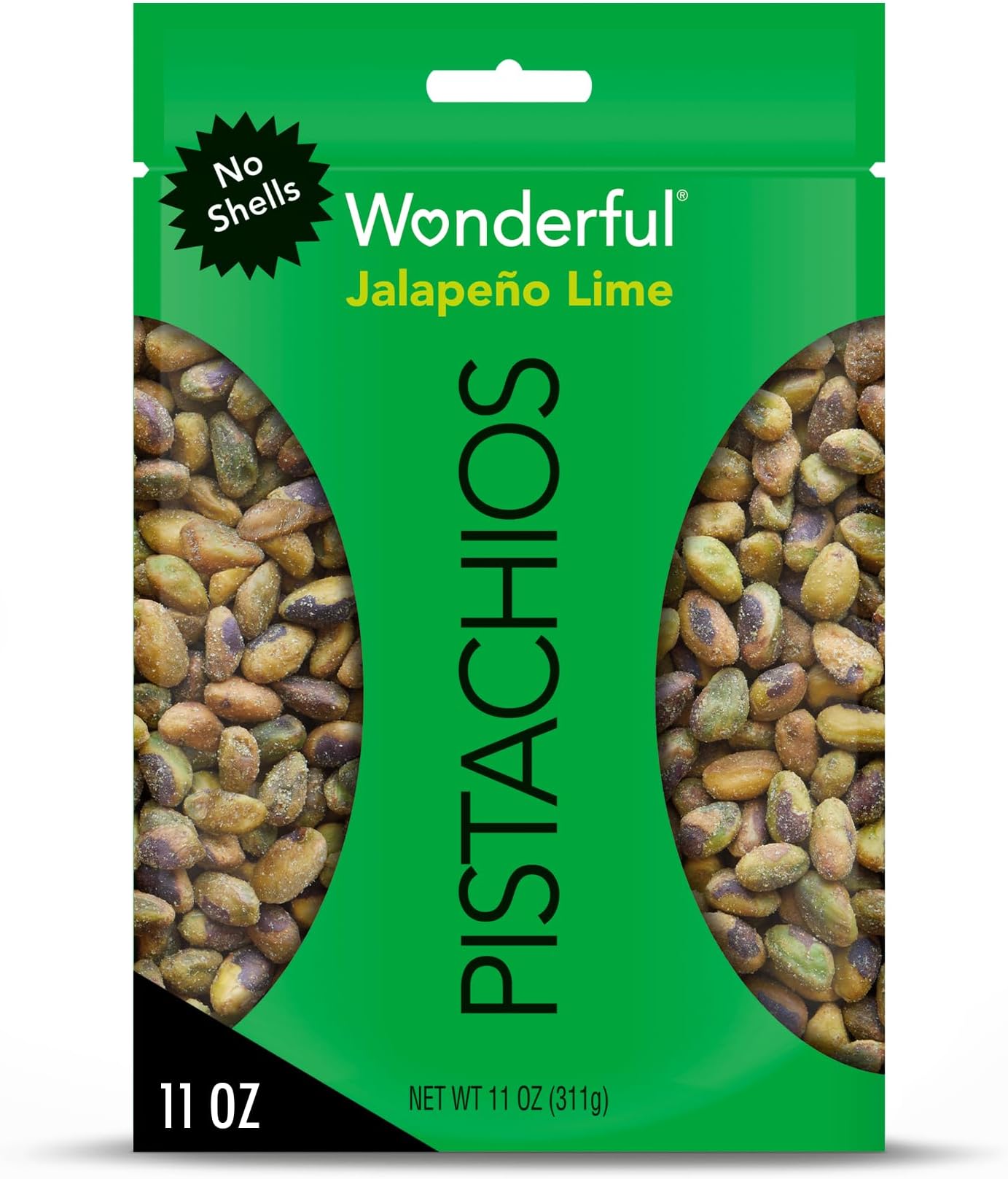 Amazon.com: Wonderful Pistachios No Shells, Jalapeño Lime Flavored Nuts ...