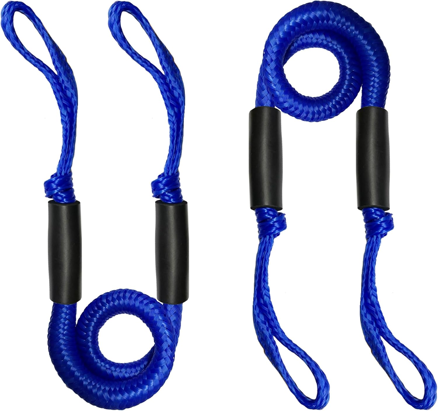 Amazon.com: ZRSCHYG 4FT Bungee Dock Lines for Boats with Loops – Marine ...