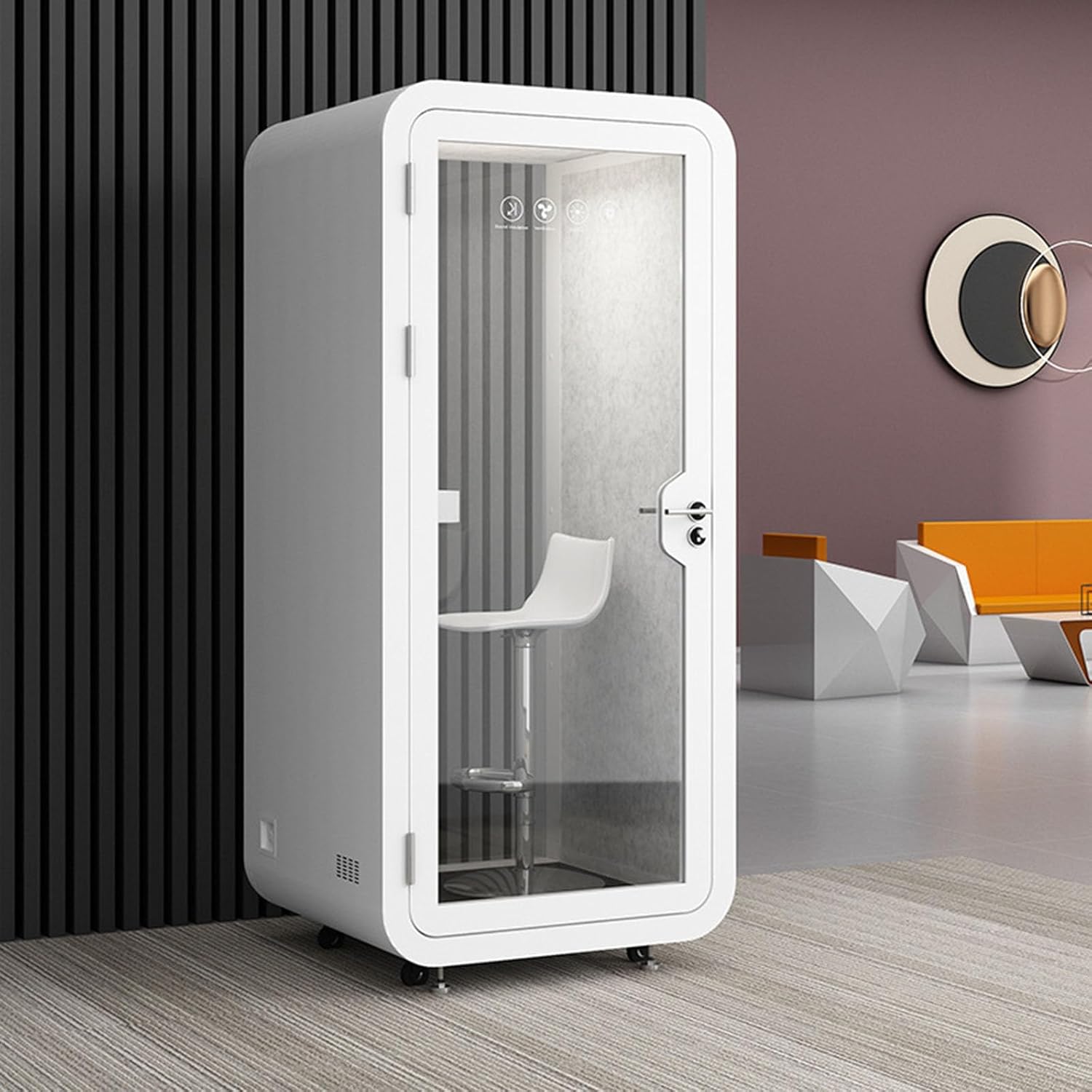 GAENZA Soundproof Removable Office Pod, Mobile Silent Private Meeting ...