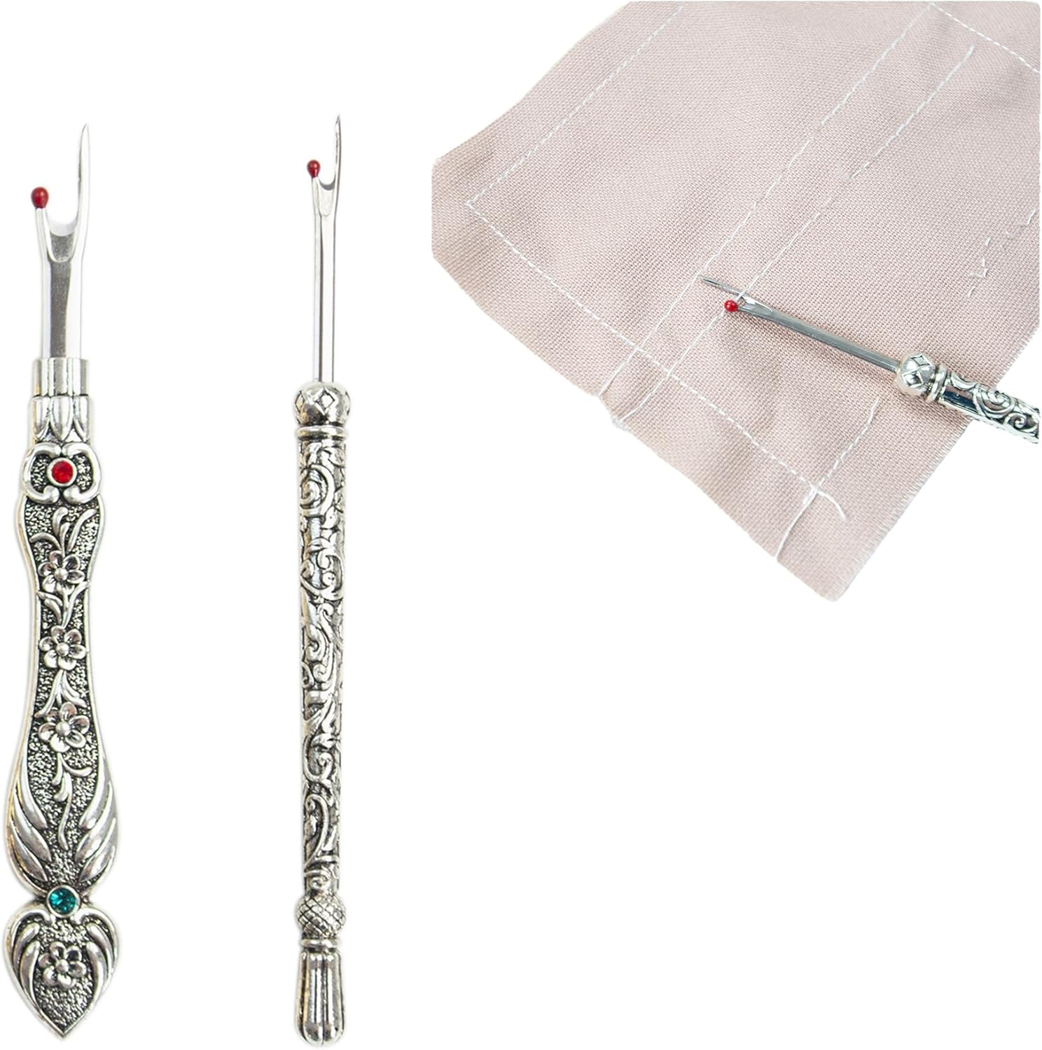 Amazon.com: Micosim 2Pcs Vintage Seam Rippers for Sewing, Ergonomic ...