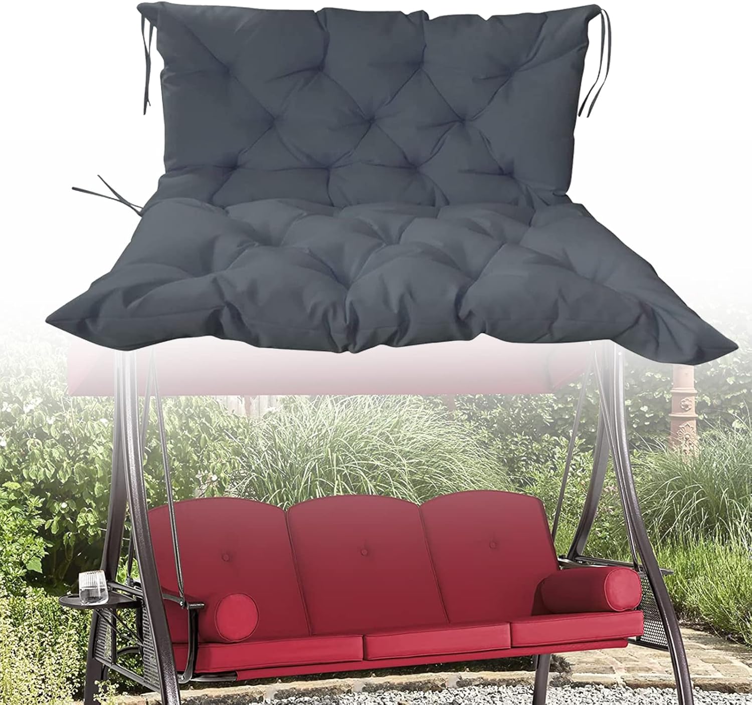 Amazon.com : LUYLOM Swing Replacement Cushions 2/3 Seat, Bench Cushion ...