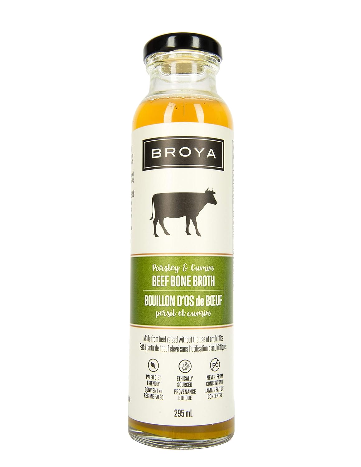 Amazon.com : BROYA Bone Broth Beef Grass Fed, 295 ML : Everything Else