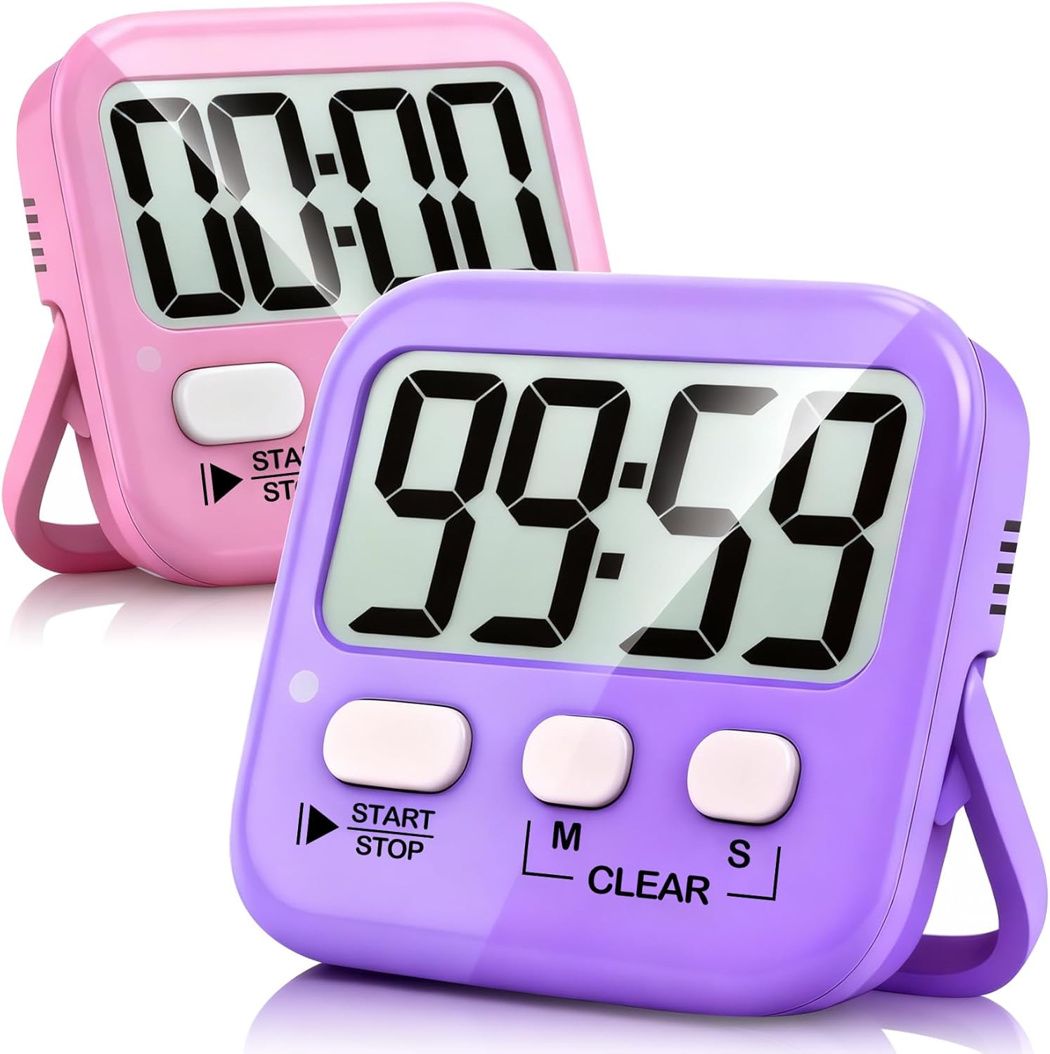 Amazon.com: Antonki 2 Pack Digital Timer for Kids, Magnetic Countdown ...