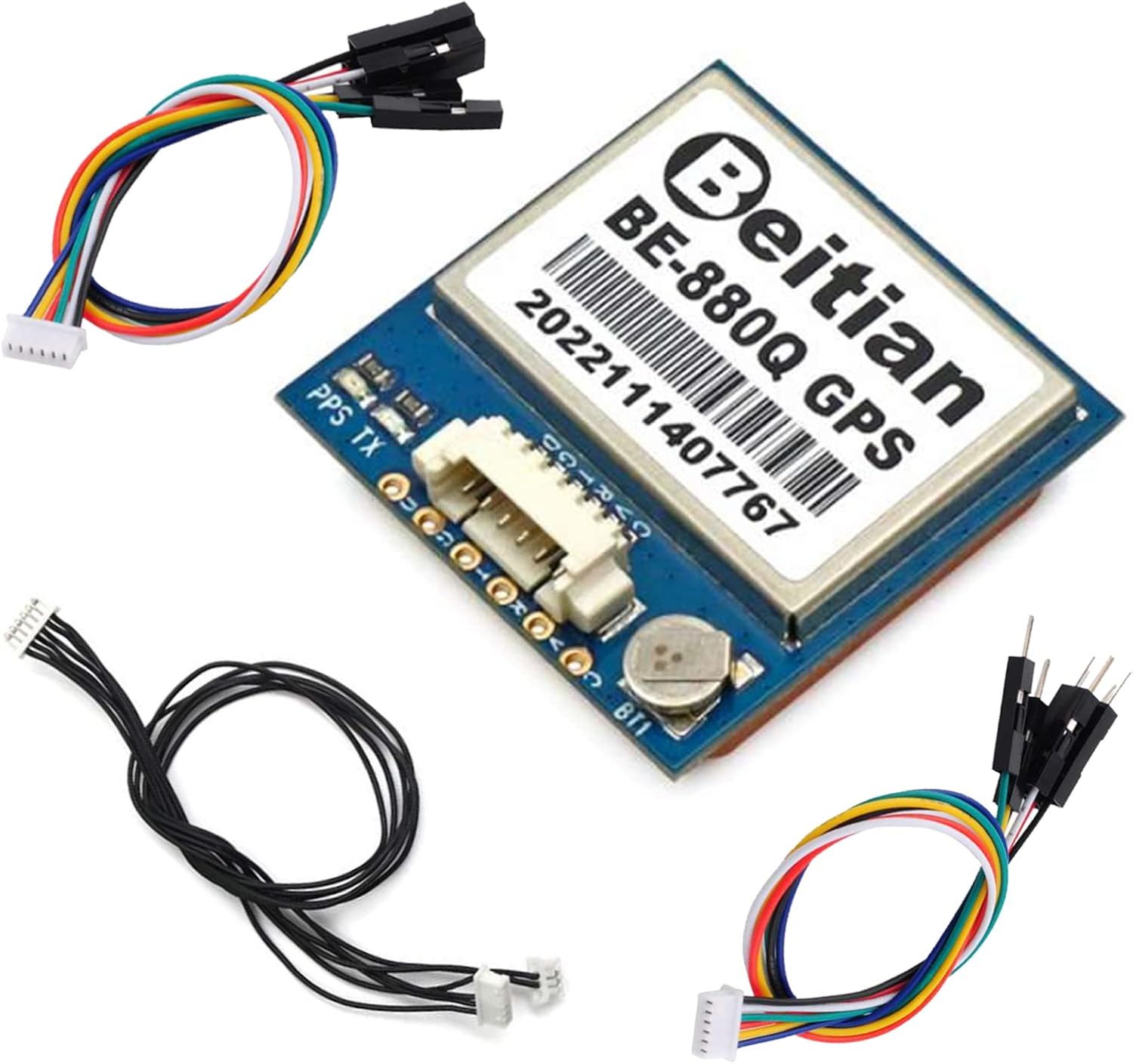 Amazon.com: Geekstory BE-880Q GPS Module with Flash QMC5883L Compass GPS Antenna TTL Level ...