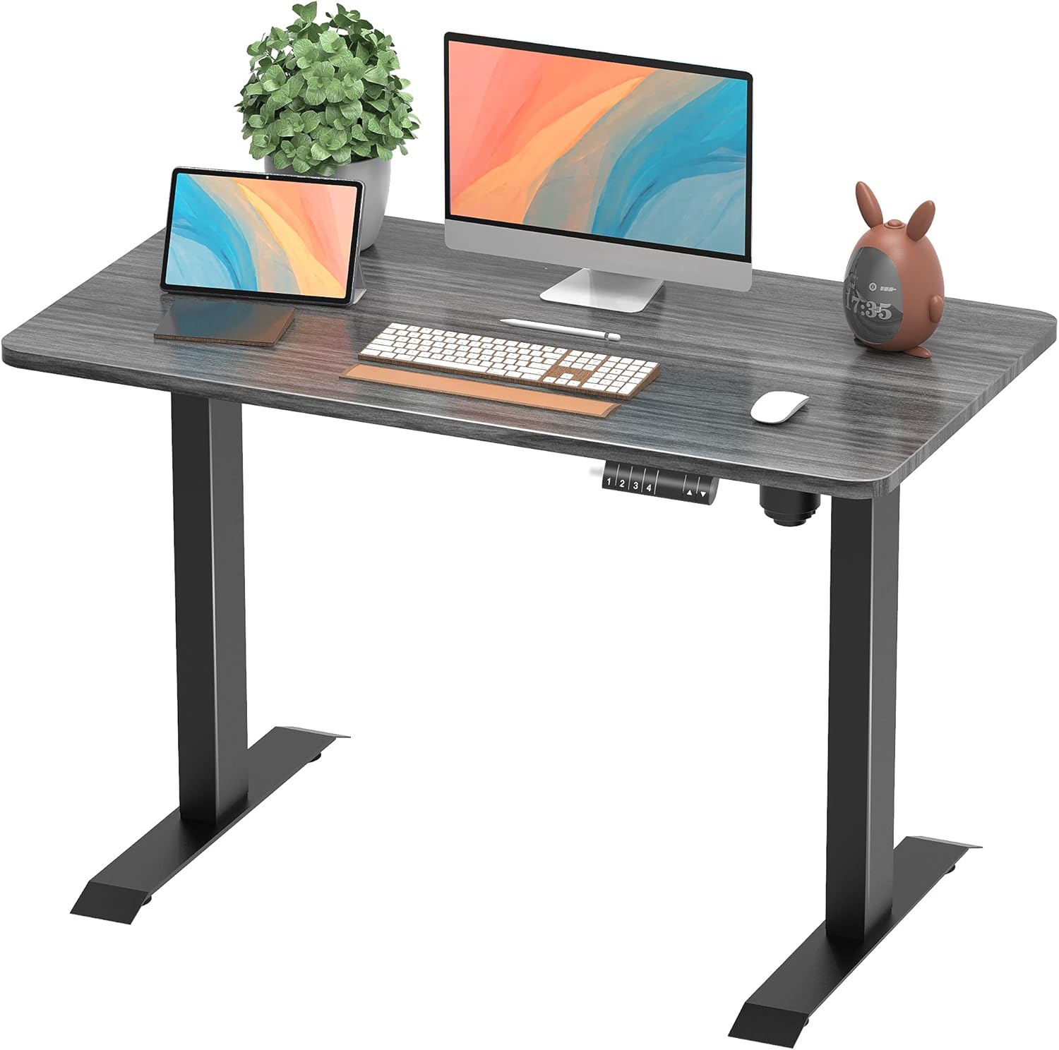 Amazon.com: Furmax Office Standing Desk with Height Adjustable Metal ...