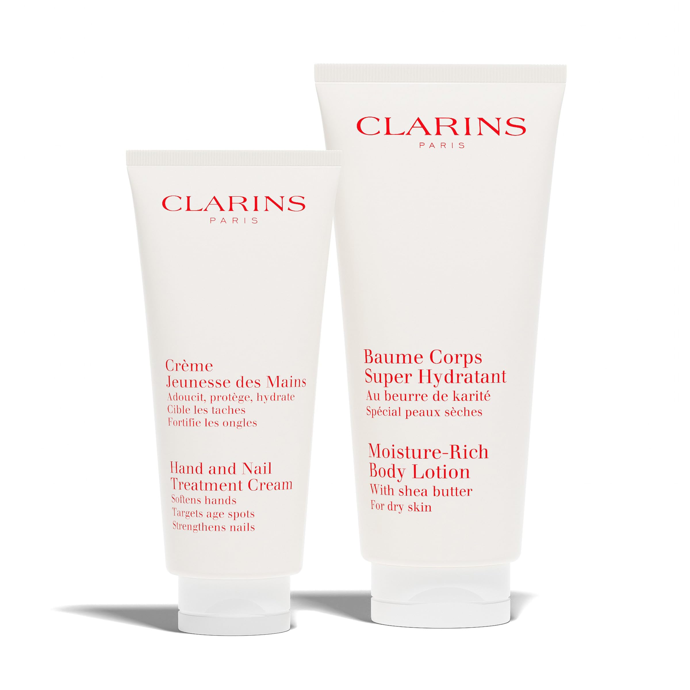 Amazon.com: Clarins Hand & Nail Treatment Cream and Moisture-Rich Body ...