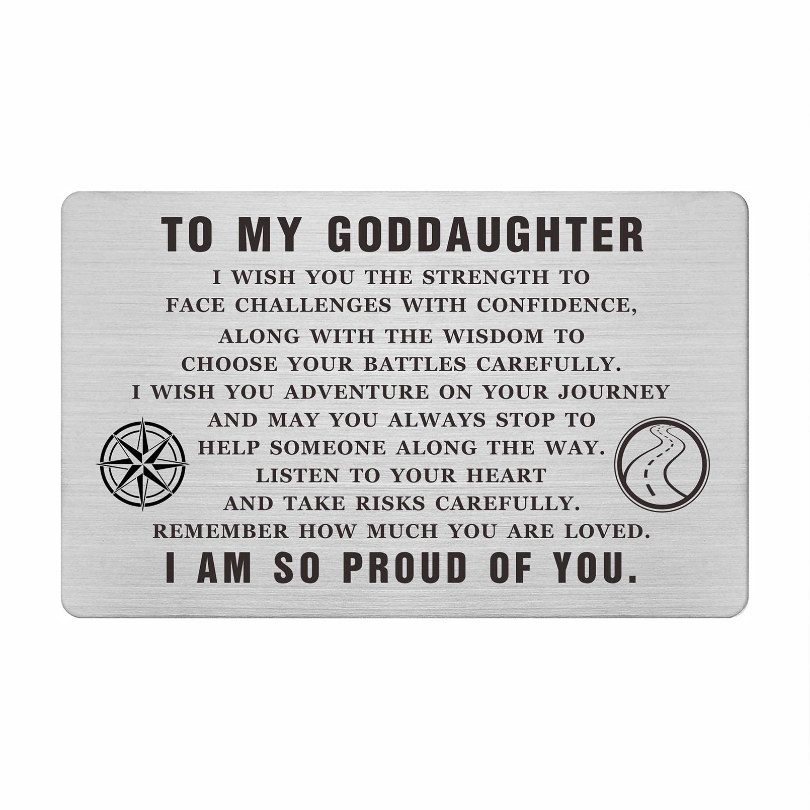 Amazon.com : ABNTY Godson Wallet Card, Godson Gifts from Godmother ...
