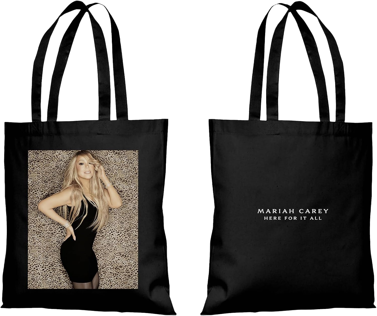Amazon.com: Mariah Carey Official Merch Here For It All Tote Bag ...