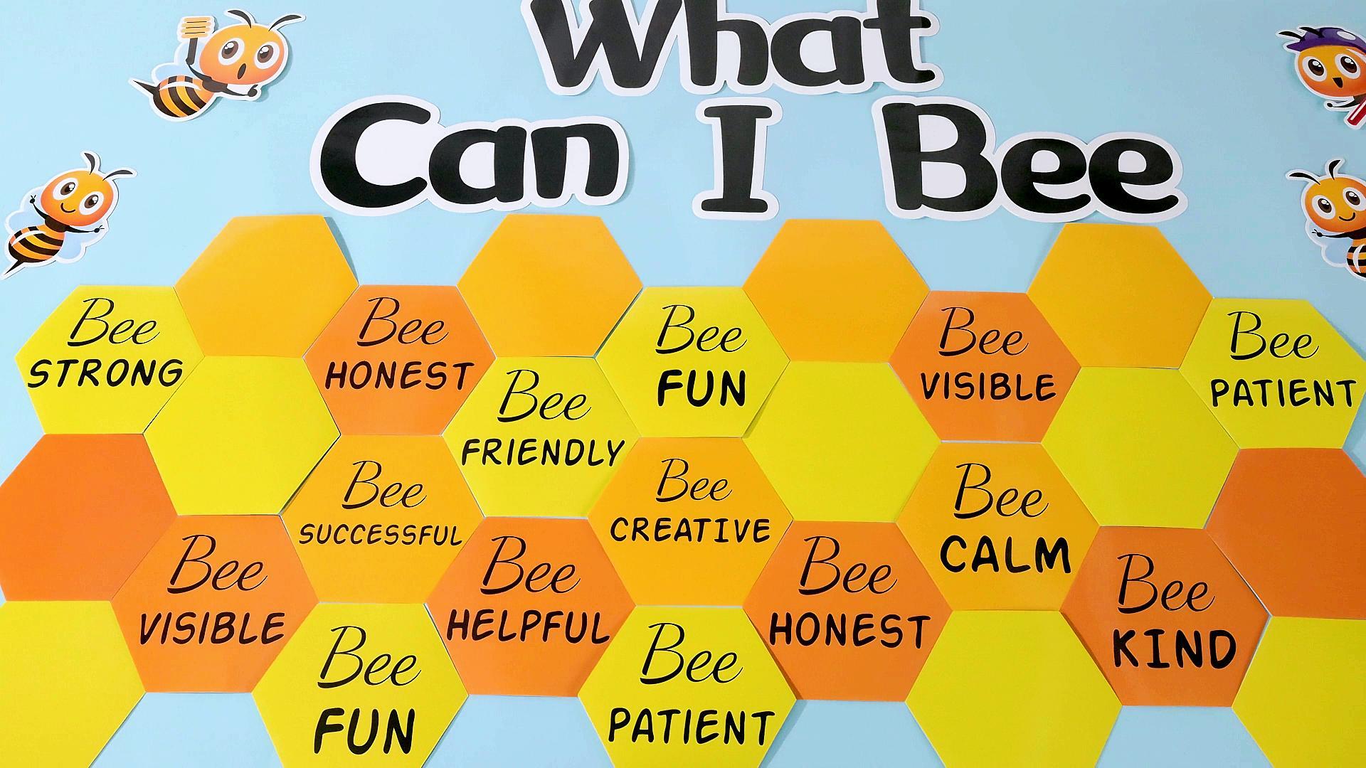 Teacher Classroom Decor 81 Piece Bee Classroom Jobs Chart - Honeycomb ...