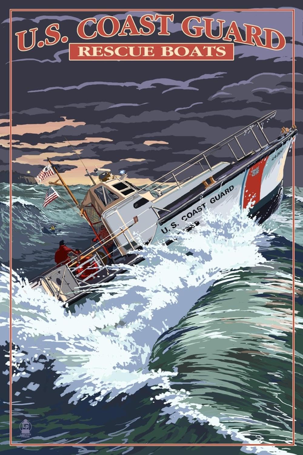 Amazon.com: ART.COM Wall Art Print U.S. Coast Guard - 44 Foot Motor ...