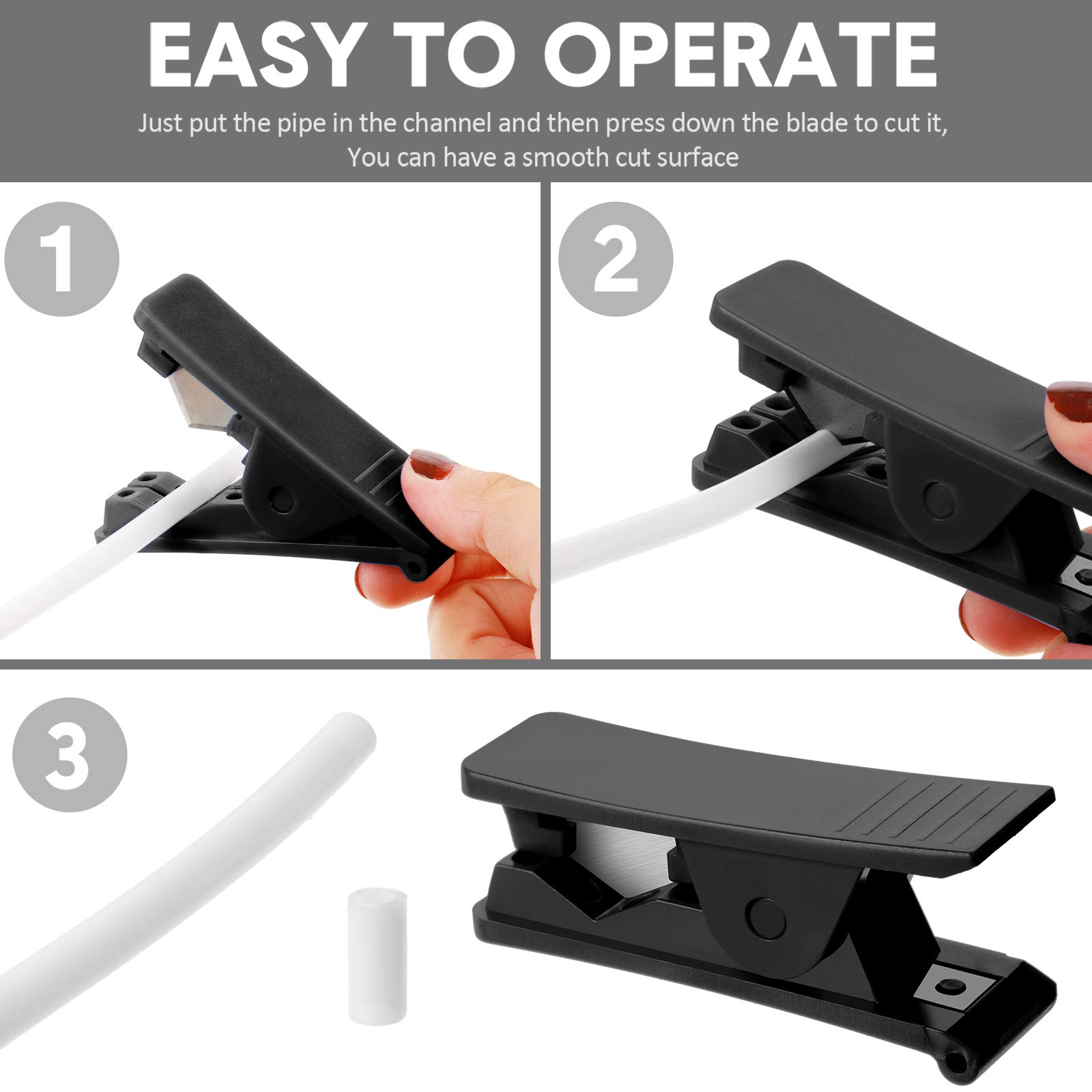 Snapklik.com : 3 Pieces PTFE Plastic Tubing Cutter Hose Tube Cutter ...