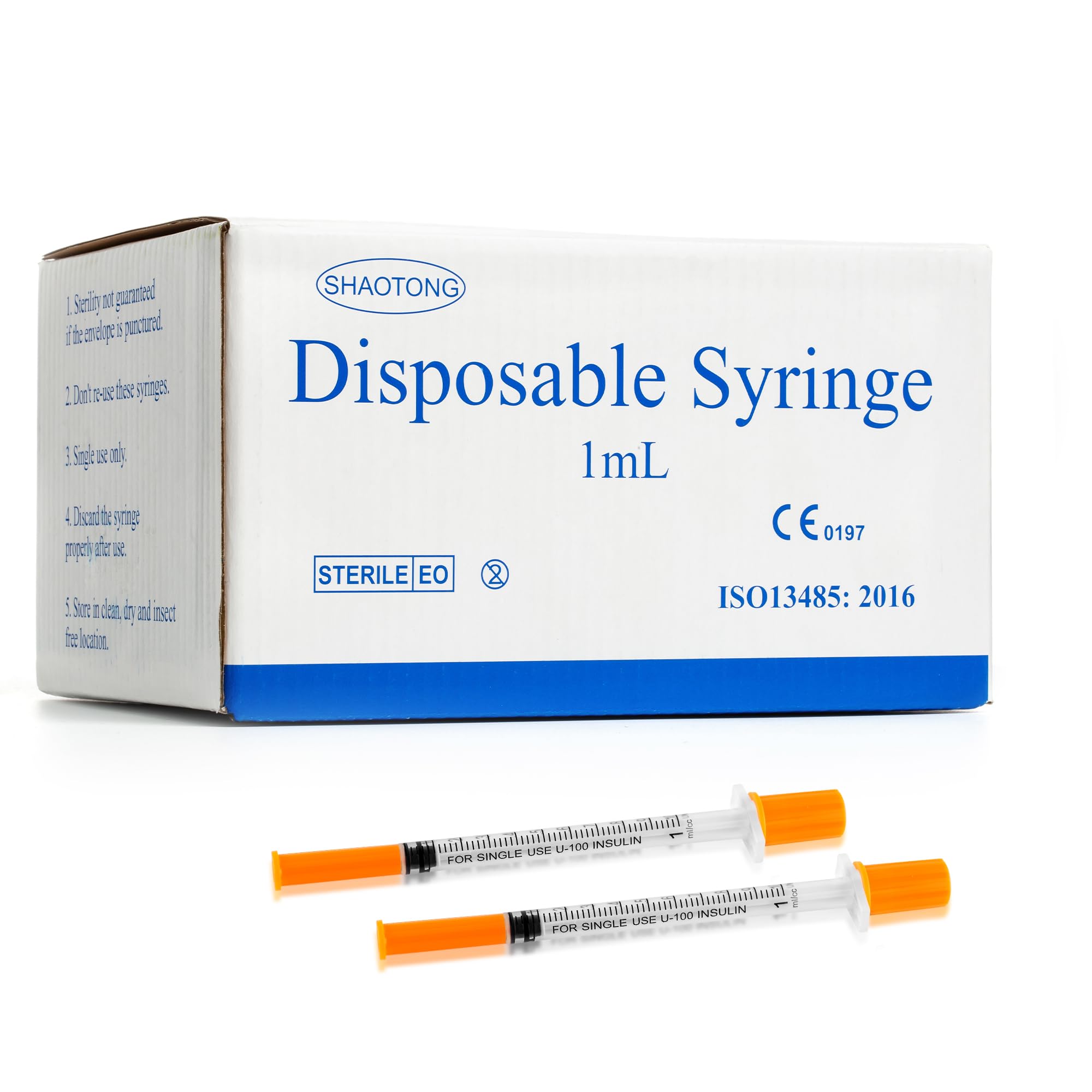 1ml Syringes with 31G 5/16 Inch, 1cc Syringe 31 Gauge 0.3 Inch ...