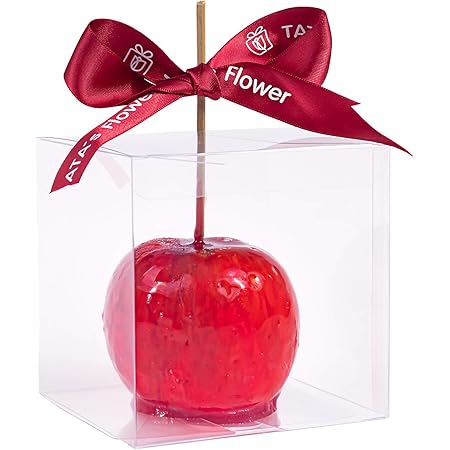 Amazon.com: Candy or Caramel Apple Box – Bold White Design, 18pt Board ...