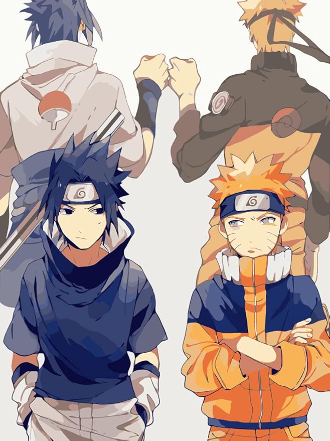 FAJIA Naruto Paint by Numbers, Anime Painting by Numbers, Paint by ...