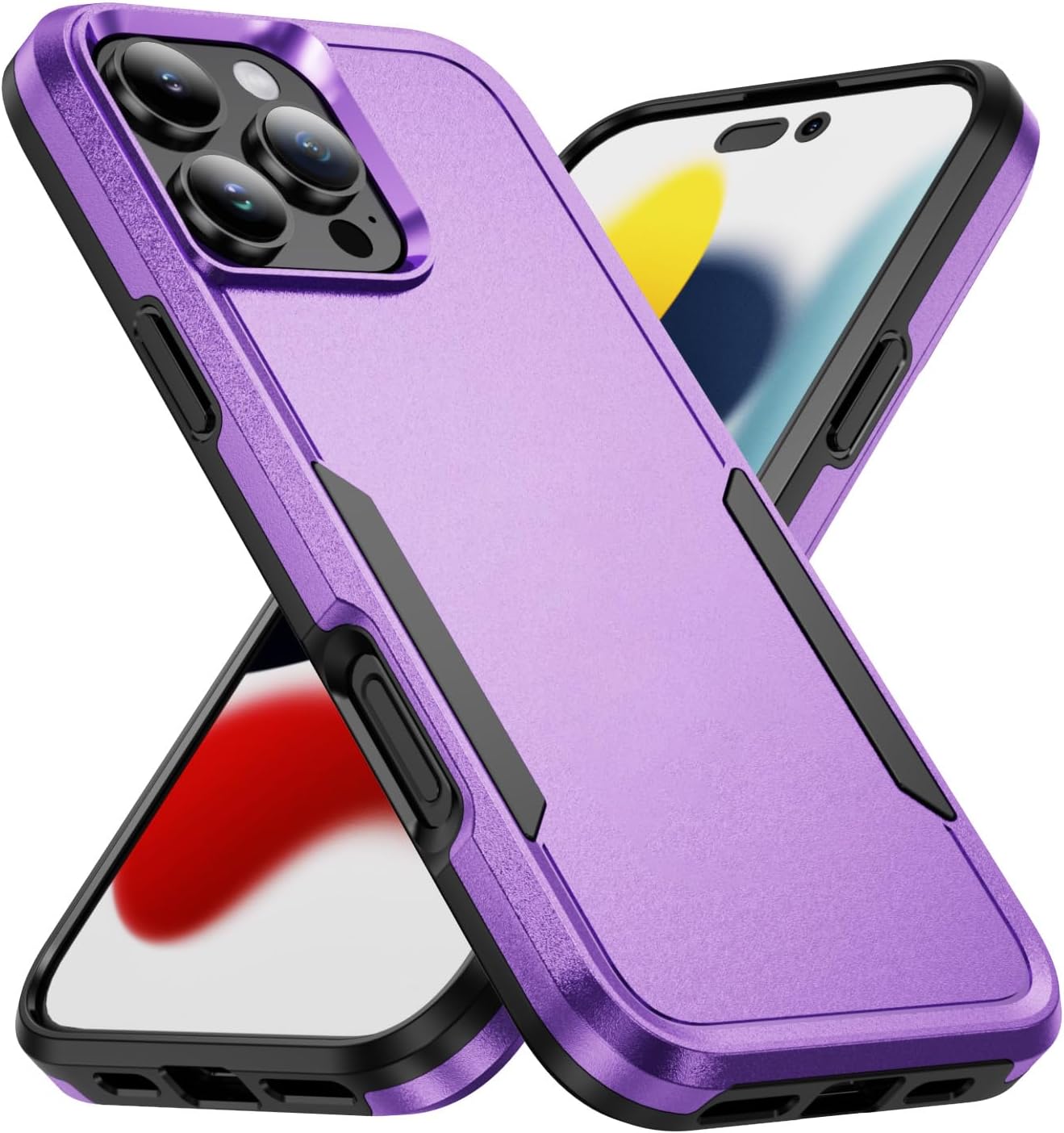 Amazon.com: Hsefo Designed for iPhone 16 Pro Max Case Black, Heavy Duty ...