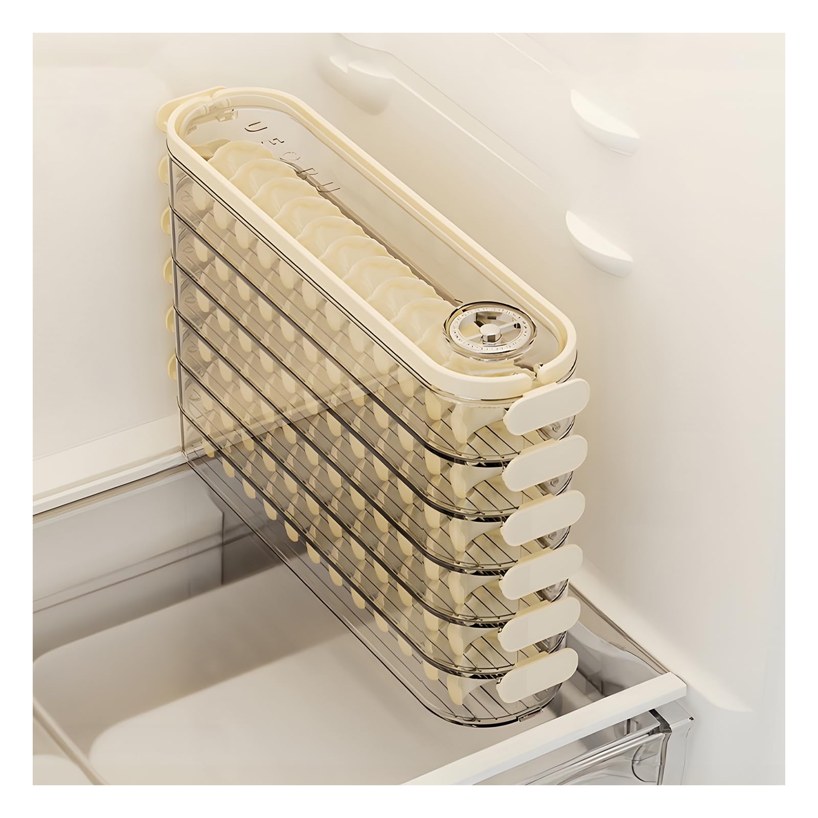 Amazon.com: Fridge Storage Boxes With Lids, Dumpling Box Refrigerator ...