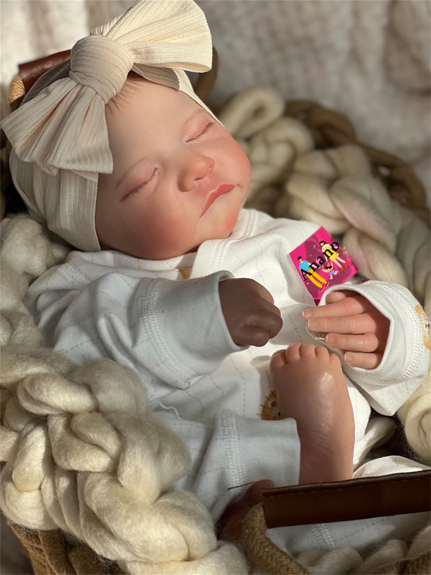 Amazon.com: Anano Realistic Reborn Baby Toddler Boy 19 Inch Weighted ...