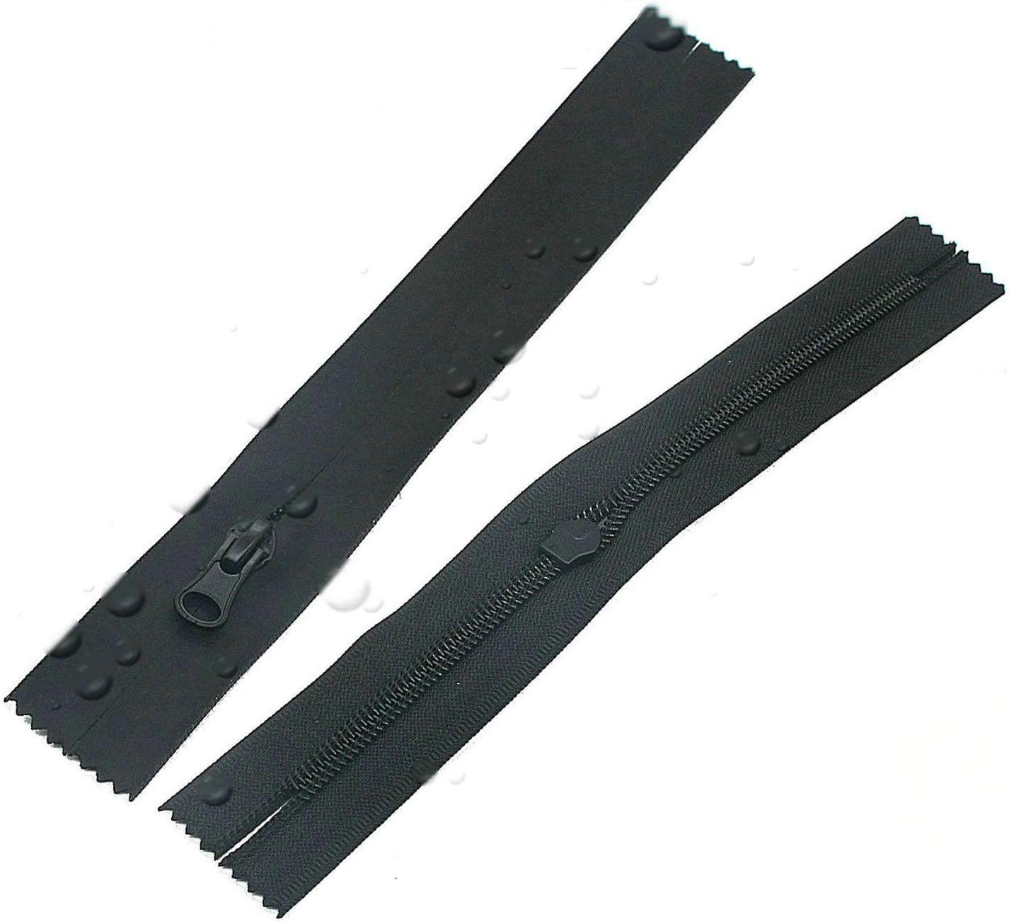 Amazon.com: Leekayer 6PCS #5 Waterproof Zippers 8" Black Close End ...