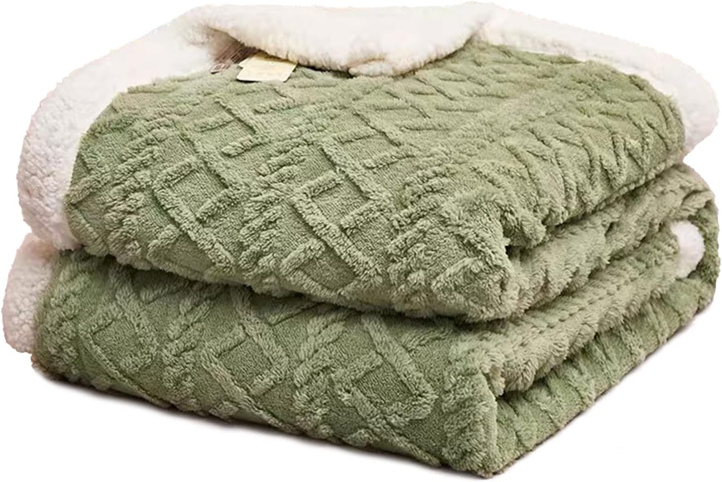 Fouriding Sherpa Fleece Throw Blanket,Soft Warm Bed Throws Blankets ...