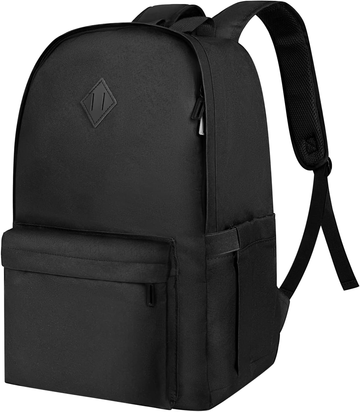 Amazon.com: Wonarby Laptop College Backpack for Women Men Black Bookbag ...