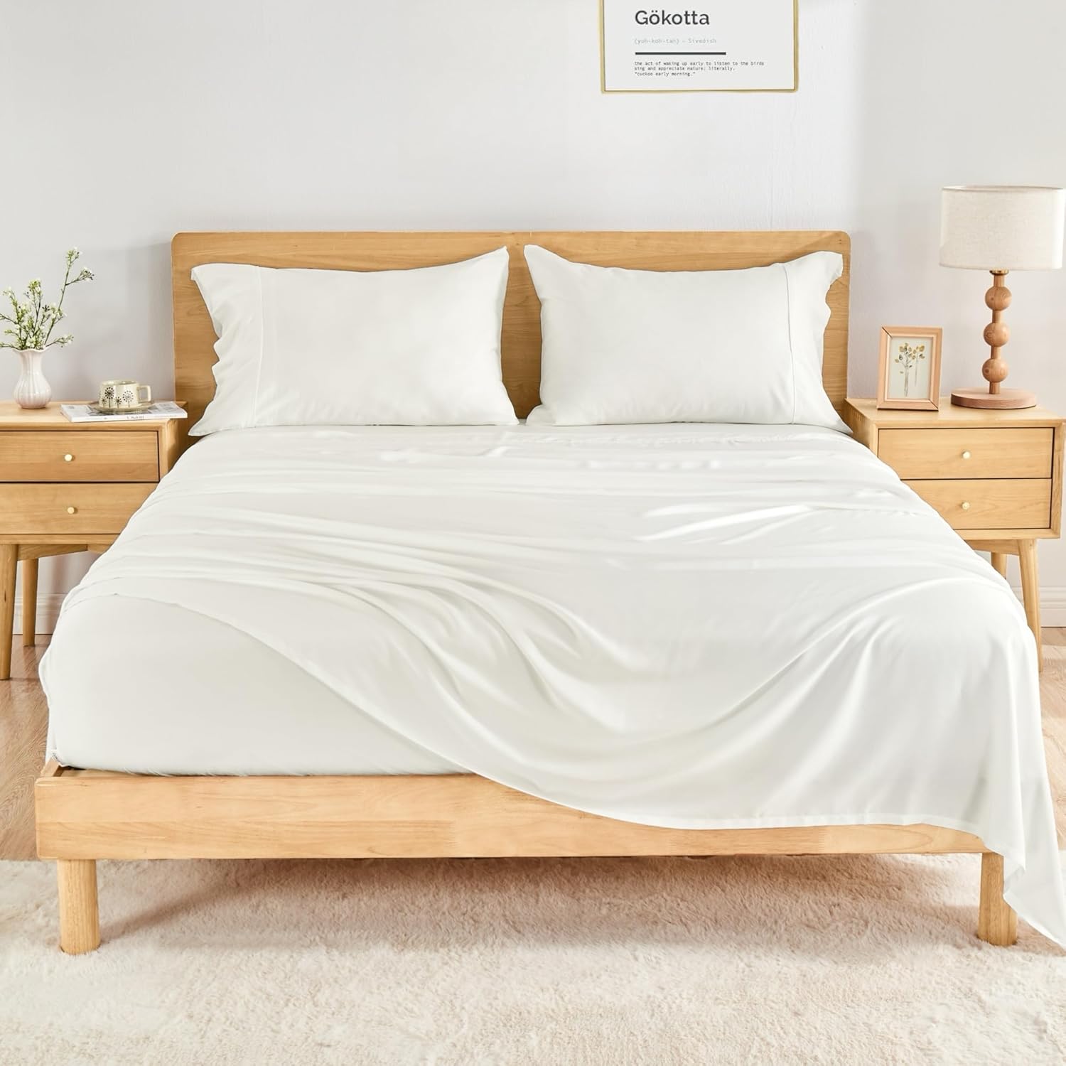 Amazon.com: GOKOTTA Twin XL Sheet Sets, 100% Tanboocel® Rayon Derived ...