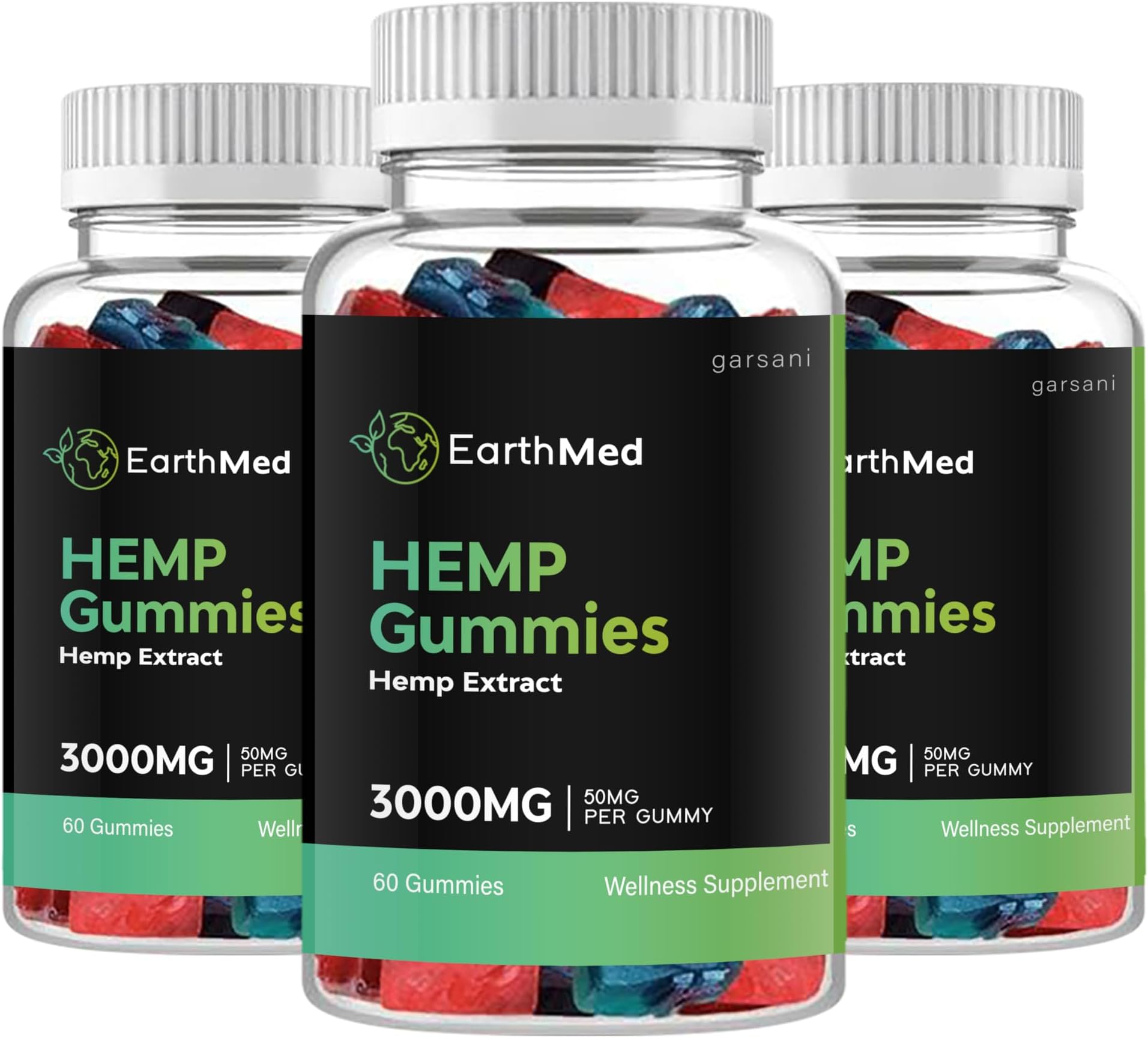 Amazon.com: Earth Med Gummies - EarthMed Hemp Gummies (Single, 60 ...