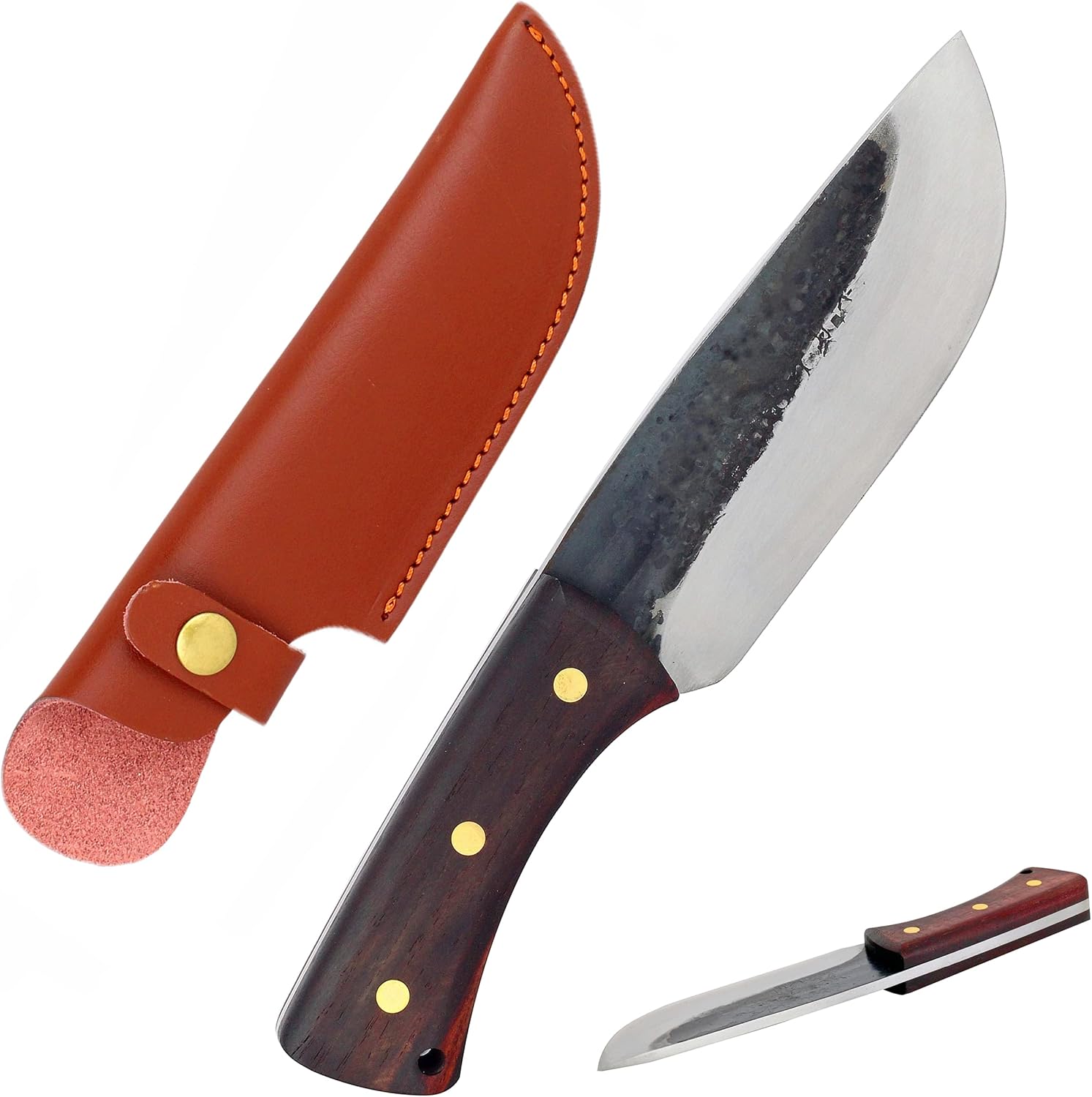 Mastiff Gears® Rhino Horn Handcrafted Full Tang fixed blade Heavy ...