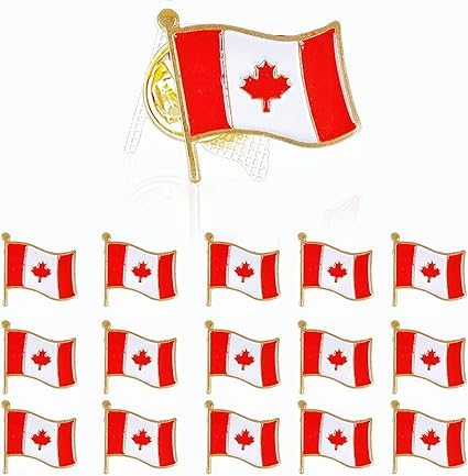 15 Pack Canada Pins Canada Flag Pin Canadian Country Flag Lapel Pin ...