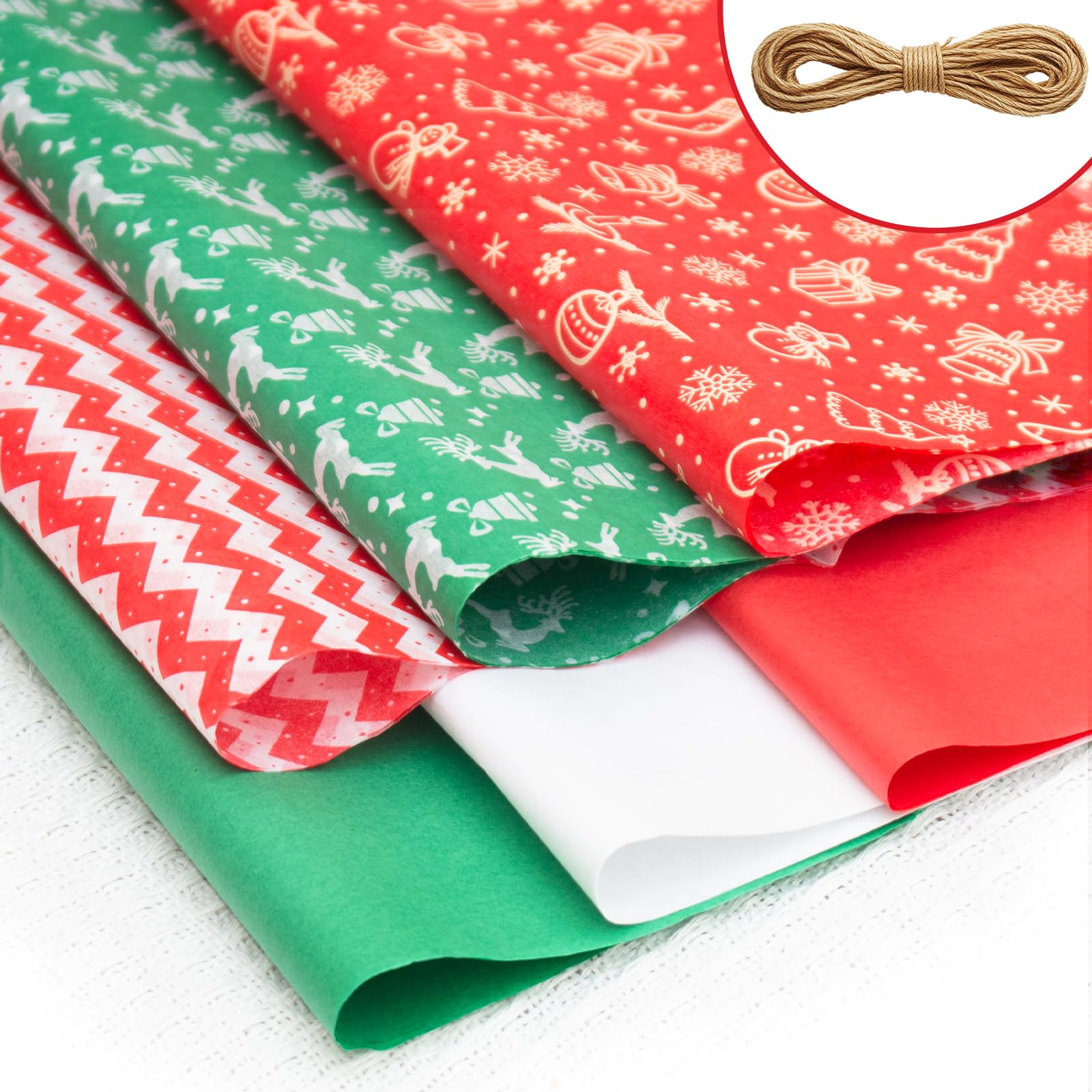 Amazon.com: FORARTMINI Christmas Tissue Paper for Gift Bags - 20x15 ...