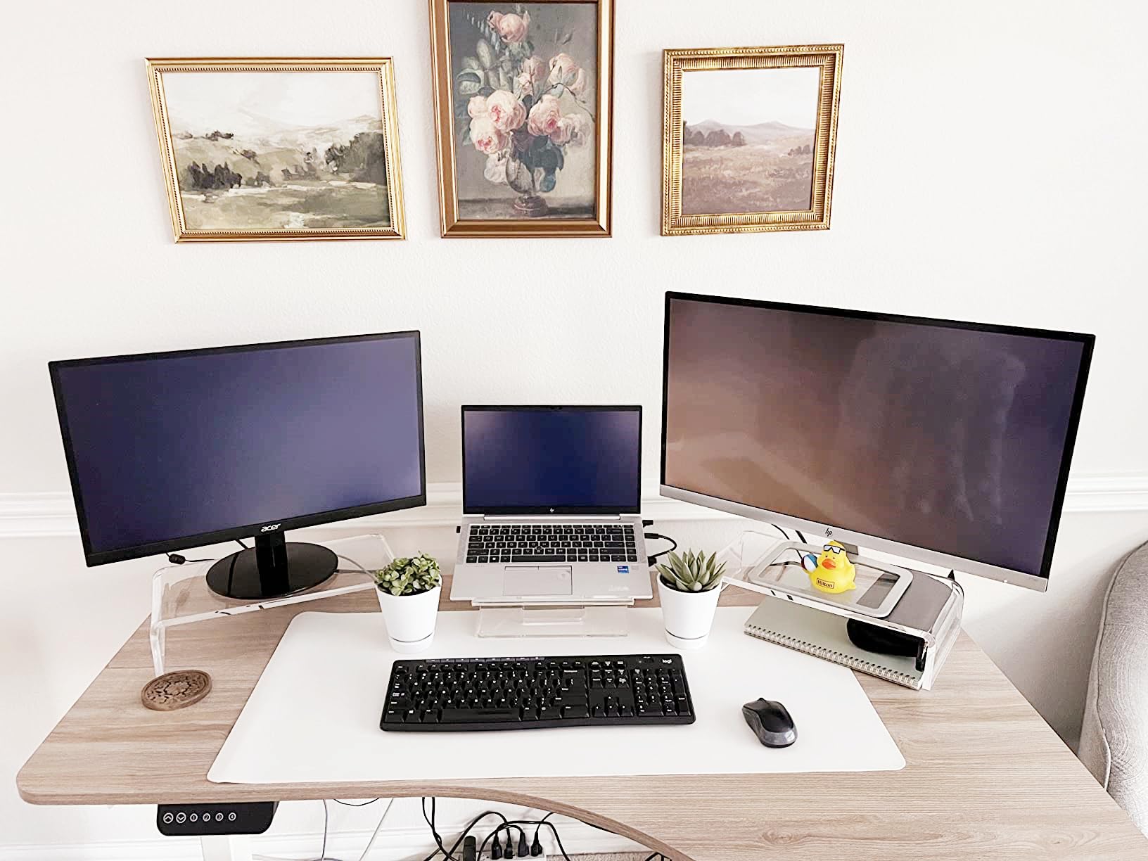 Snapklik.com : DYCacrlic Clear Acrylic Monitor Stand Riser Computer ...