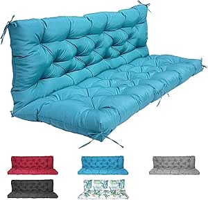 Amazon.com: KOCASO Waterproof Porch Swing Cushions - 2-3 Seater Outdoor ...