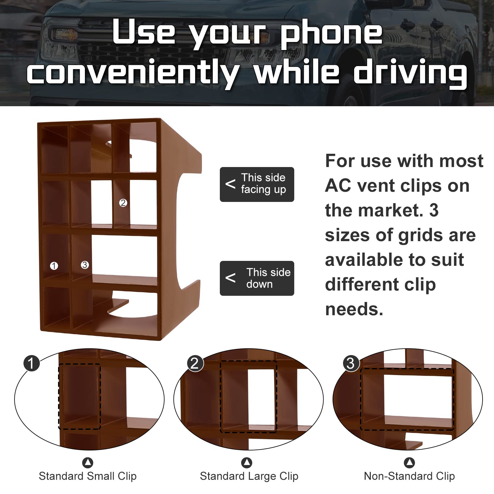Snapklik.com : SAPUBK Cubby Grid Phone Mounting Compatible