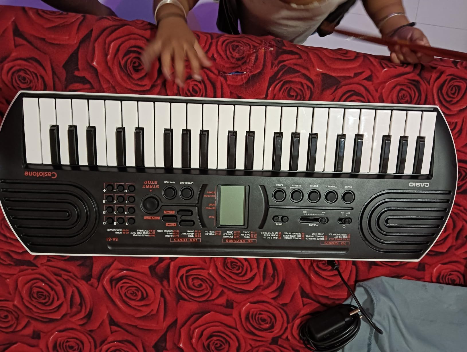 Casiotone Mini Keyboard SA-81 with Piano tones, Black : Amazon.in ...