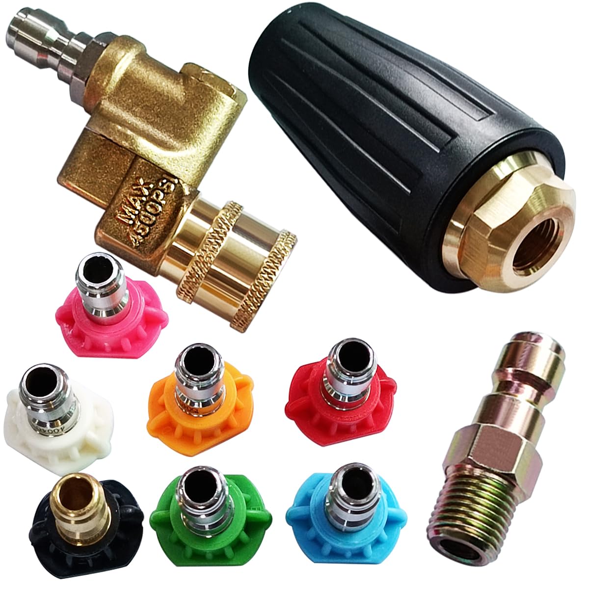 Snapklik.com : ANPTGHT Pressure Turbo Rotating Washer Nozzle Kit ...