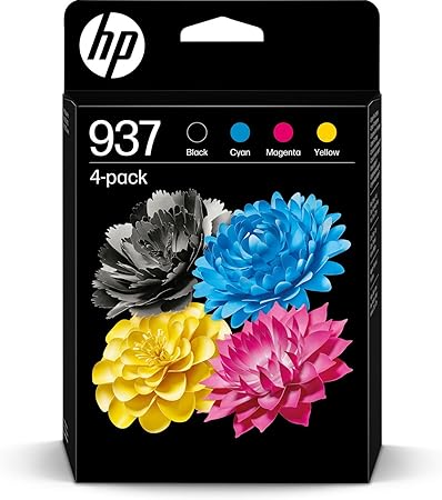 HP 937 CMYK Original Ink Cartridge 4-Pack : Amazon.co.uk: Computers ...