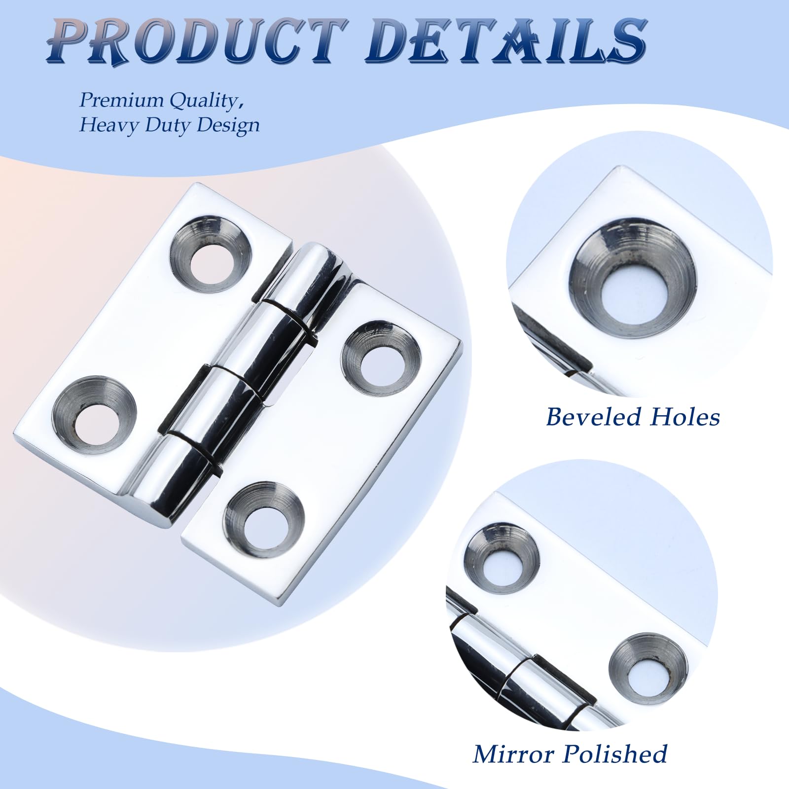 Snapklik.com : YANYUCB Boat Hinges,Square Hinge Heavy Duty Boat Hatch ...