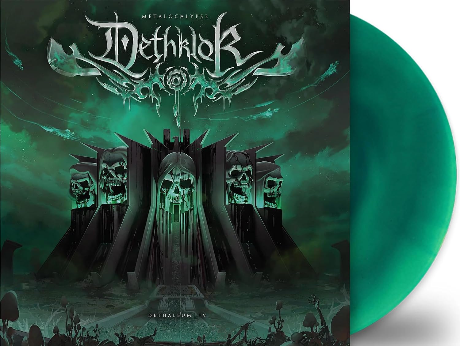 Amazon.com: Dethklok - Dethalbum IV Exclusive Green Burst Wax Variant ...