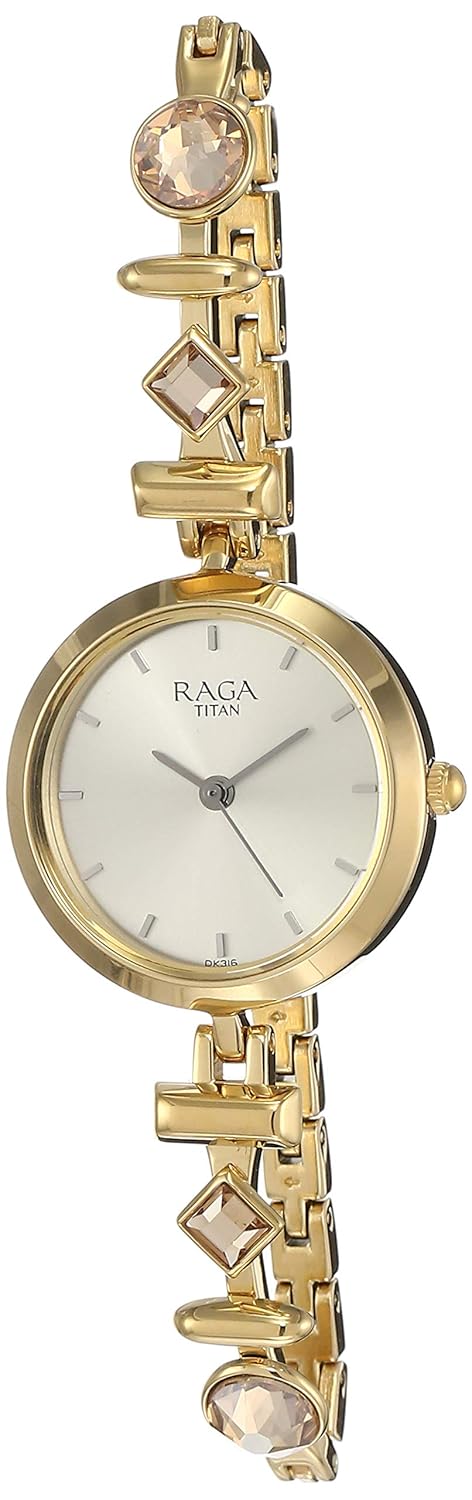 Buy Titan Raga Facets Analog Champagne Dial Women's Watch-NN2606YM05 at ...