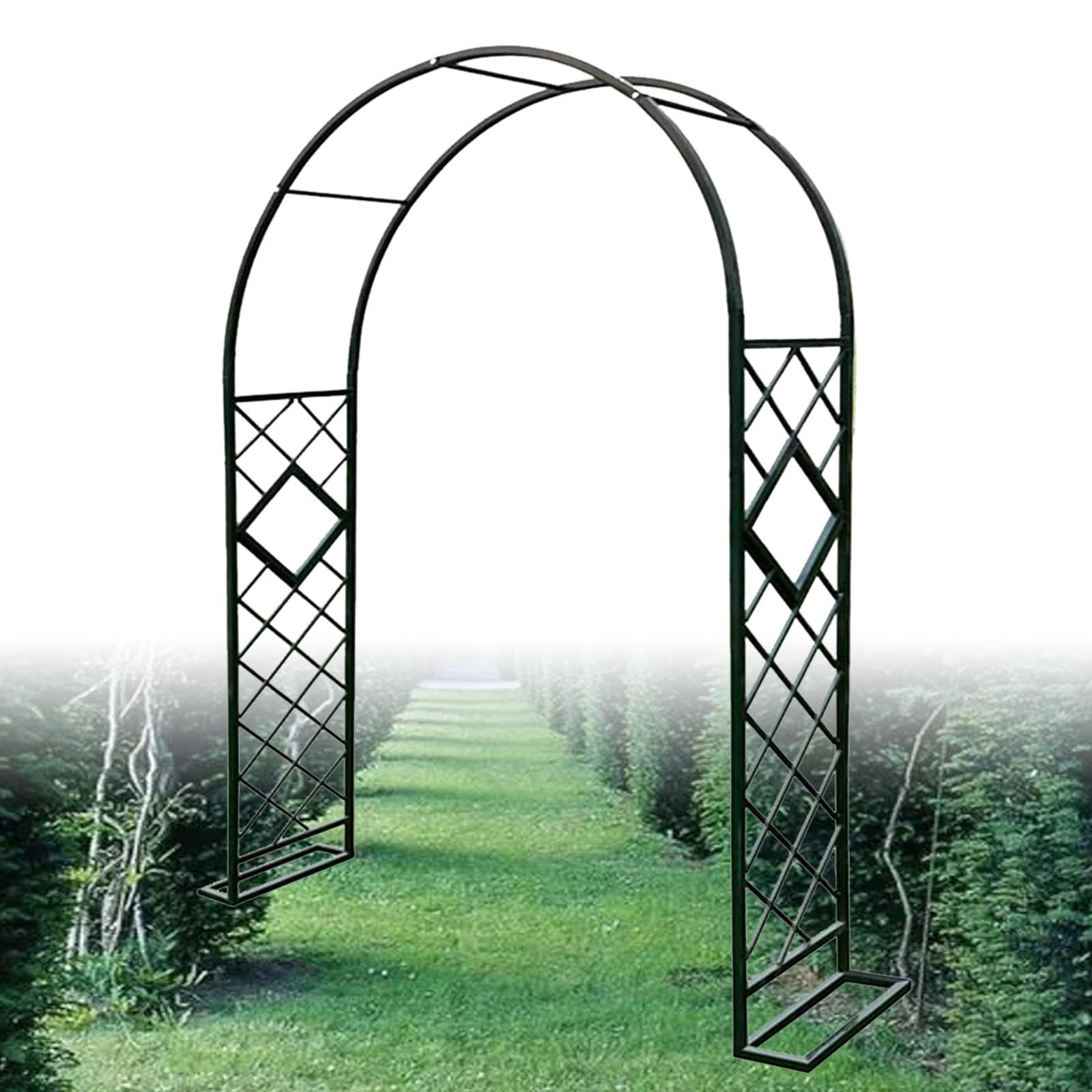 Amazon.com: Strong Stable Garden Arches Frame 140-350cm Extra Wide Rose ...