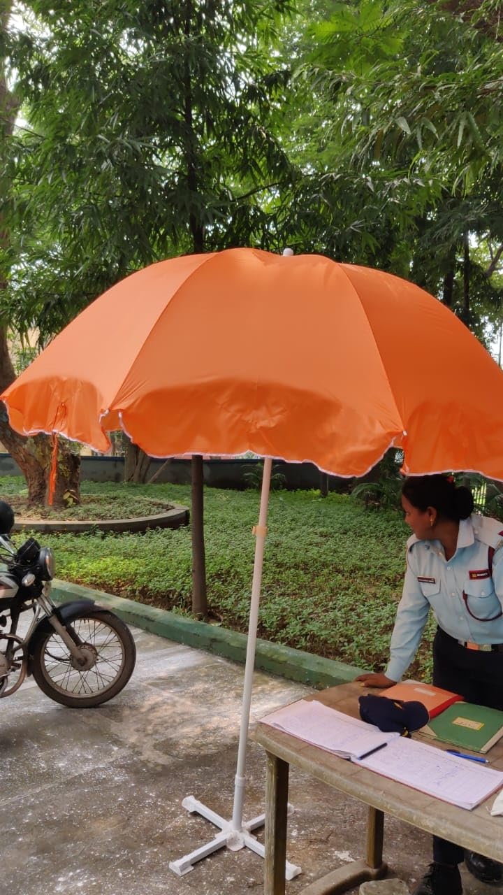 RAINPOPSON Garden Umbrella with Stand 12 feet Outdoor Big Size Double ...