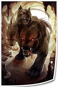 Amazon.com: Stantini Cerberus Wall Art Greek Myths Poster Printing ...