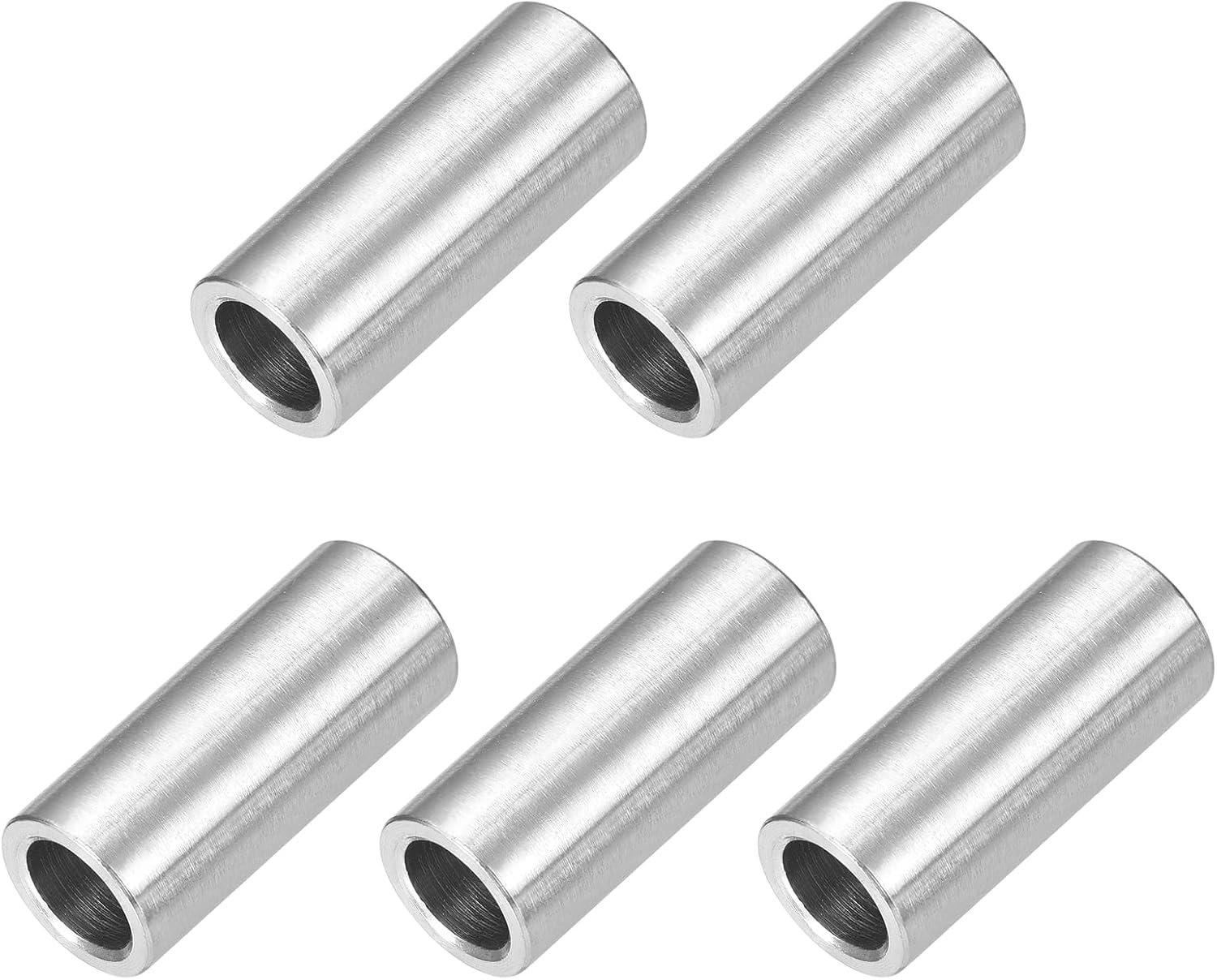 Amazon.com: uxcell 5 Pcs Stainless Steel Spacers, 8mm ID x 12mm OD x ...